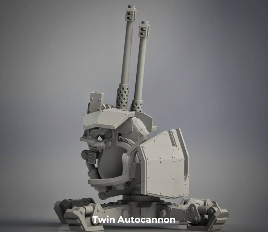 Stationary Weapon Medium Gun A Twin Laser and Autocannon – Mortian