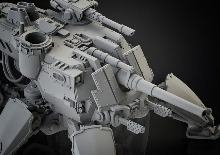 Double Turrets for Medium Crawler Chassis (non rotatable) – Mortian