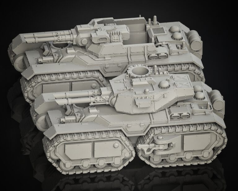 Medium Tank Double Tracks chassis (25mm) – Mortian