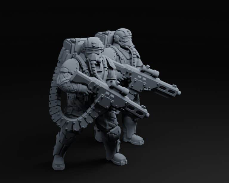 Heavy Drop Trooper Special Weapons (2 models) – Mortian