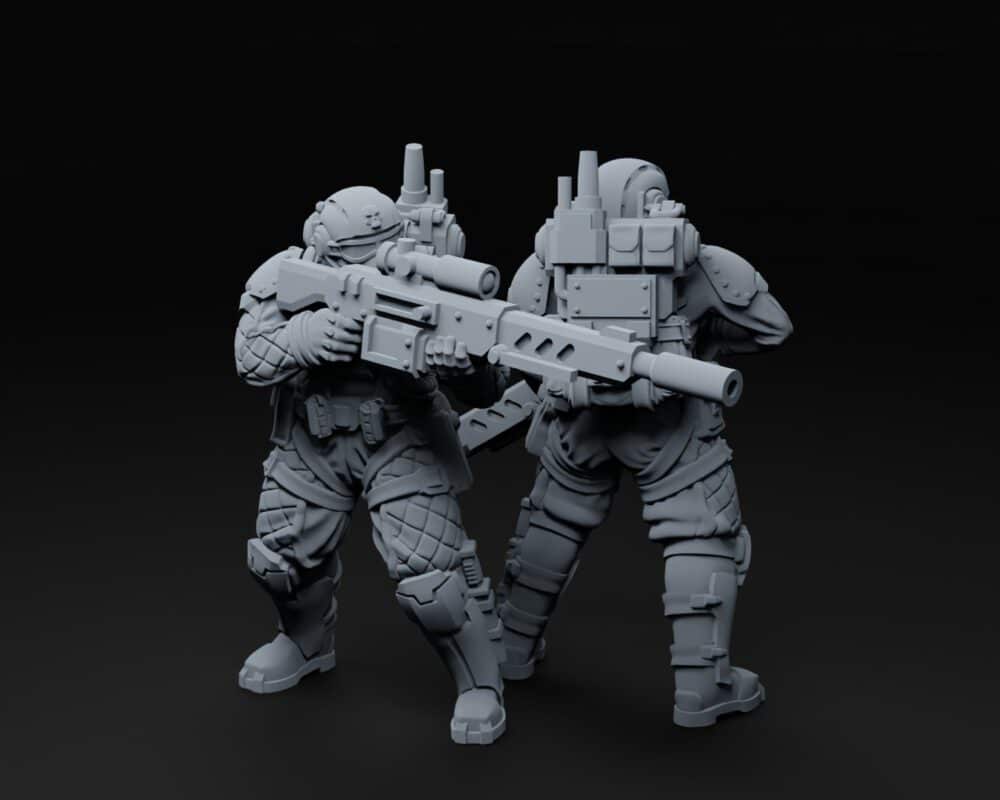 Heavy Drop Trooper Sniper Team (2 models) – Mortian